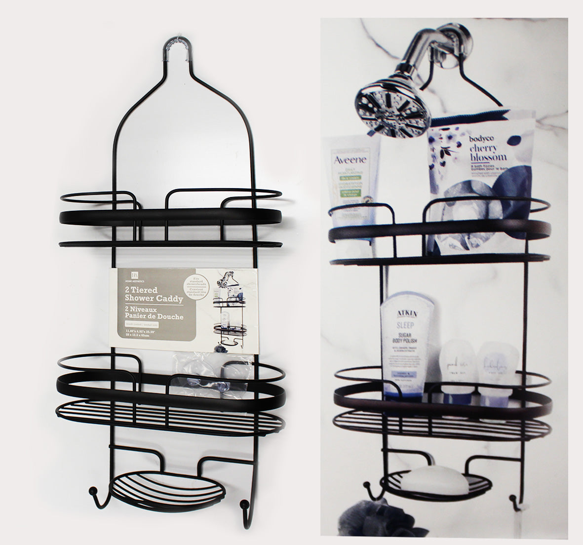 2 Tiered Shower Caddy – Home Aesthetics