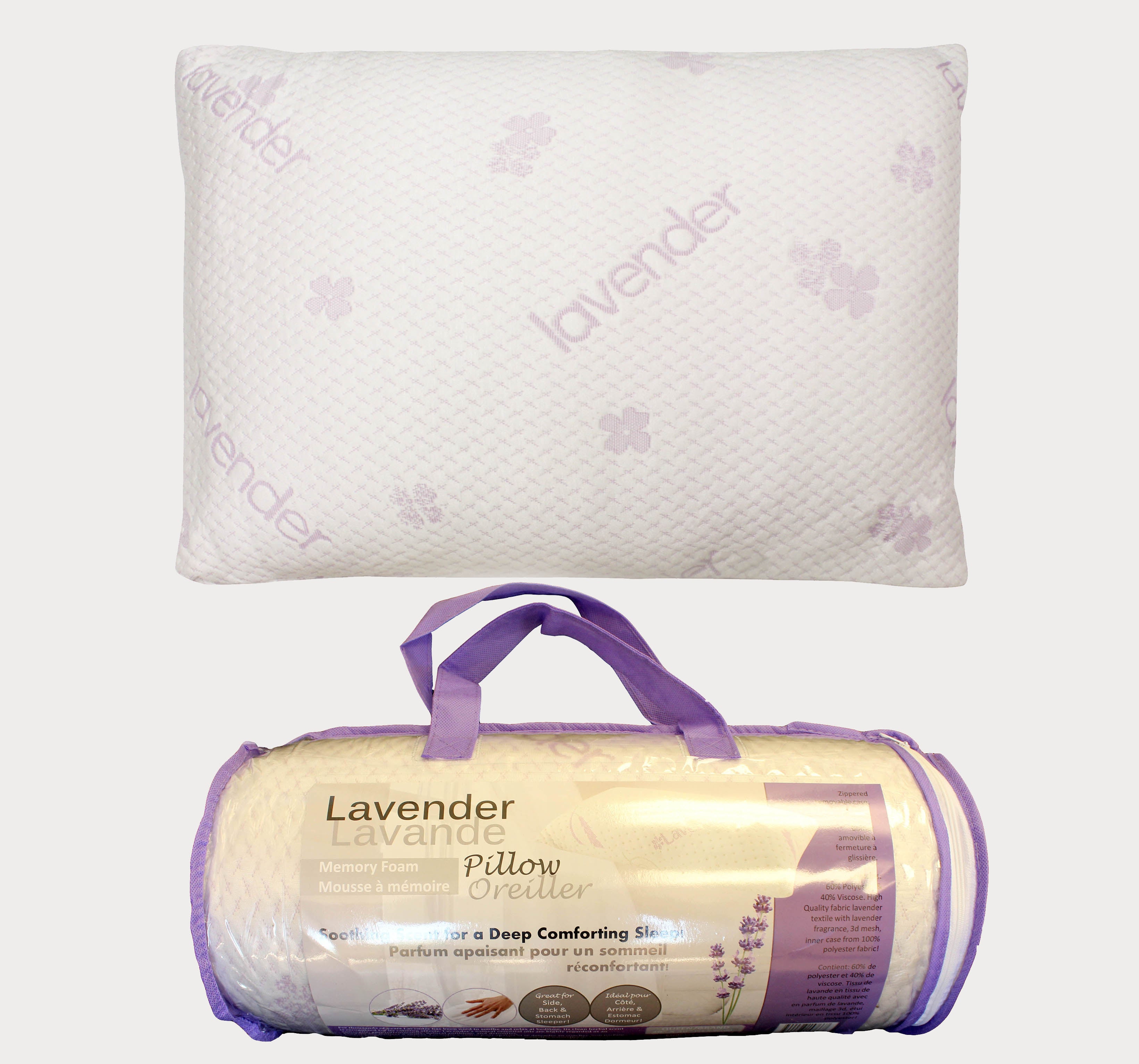 Lavender Memory Foam Pillow – Home Aesthetics